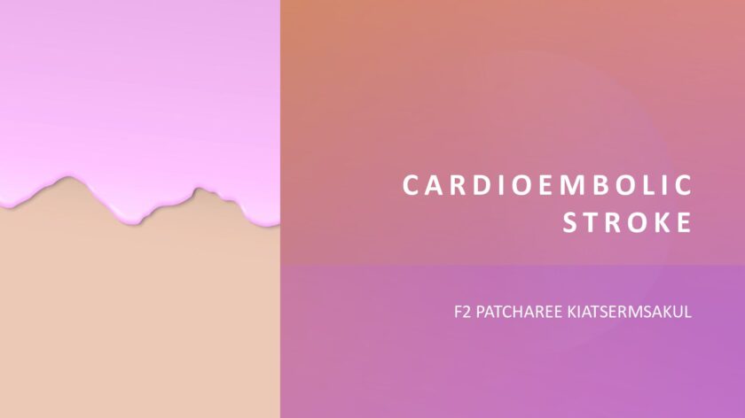 Review cardioembolic stroke – Siriraj Stroke Center